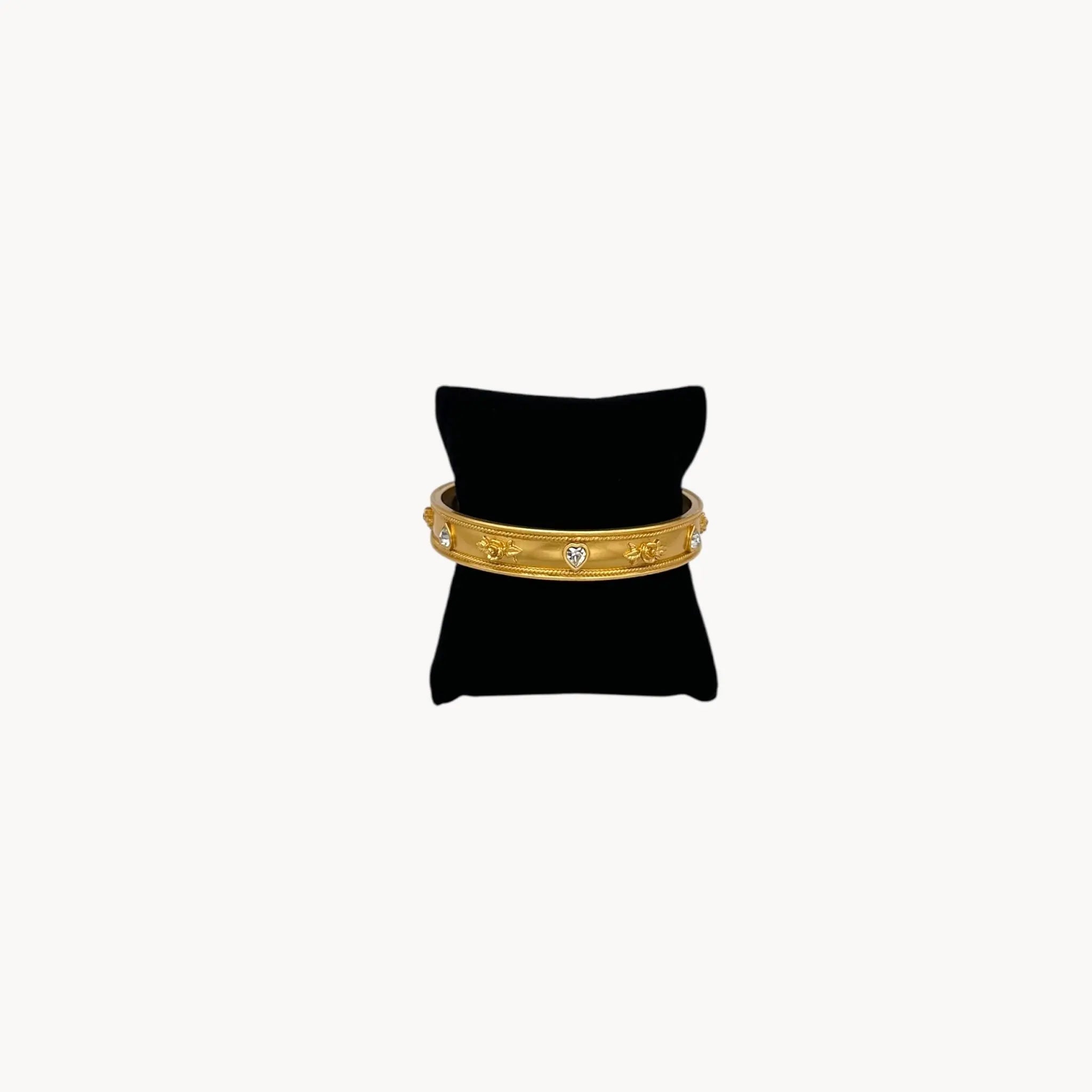 Elizabeth Taylor Love Blooms Gold Bangle Bracelet - Veil & Vintage ...